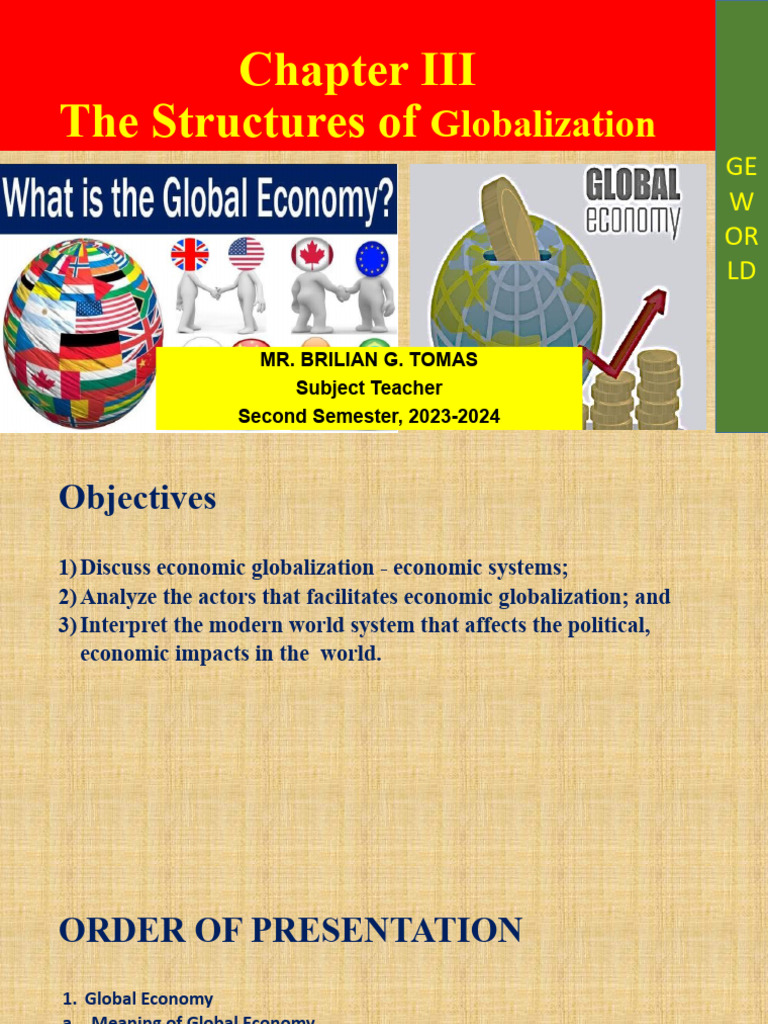 Chapter 3 The Structures of Globalization February 27 | PDF