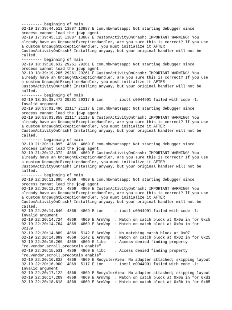 Logcat | PDF | Java (Programming Language) | Computer Science