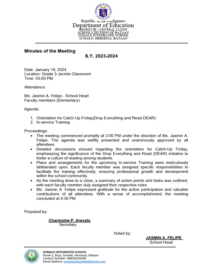 ACR-In-service Training | PDF | Education Theory | Human Communication