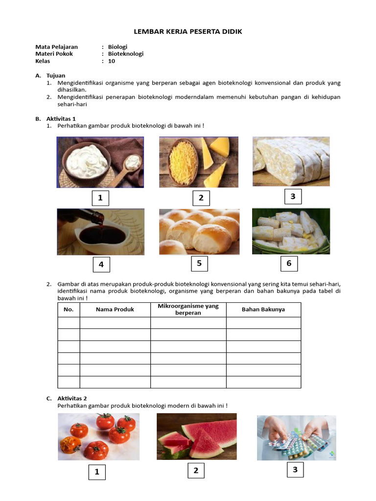 Lkpd Bioteknologi 1 Pdf