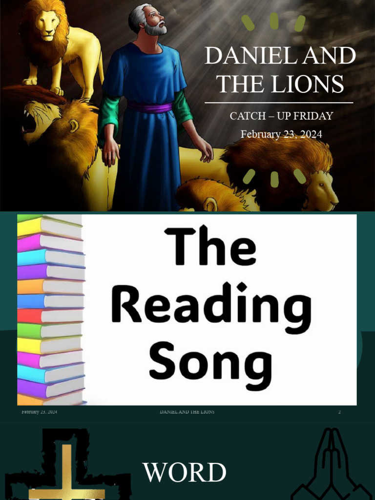 Reading DANIEL AND THE LIONS | PDF