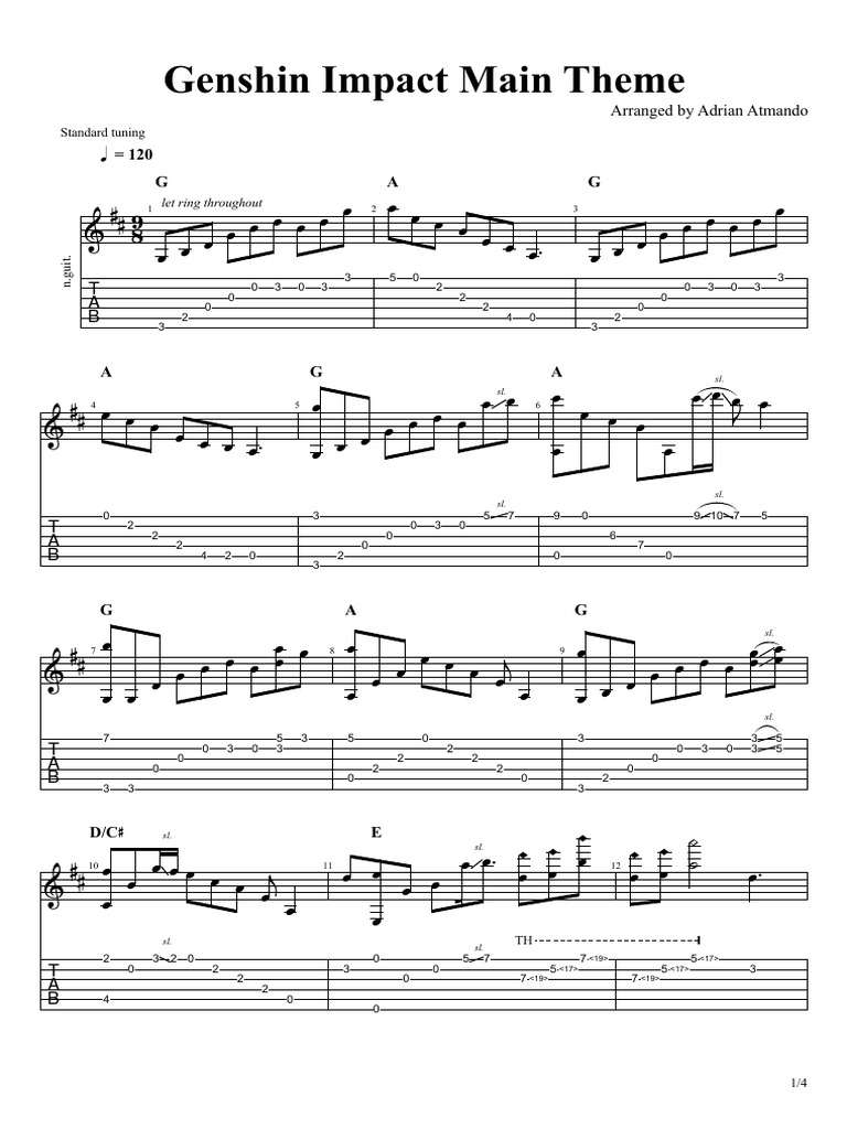 Genshin Impact Main Theme | PDF | Character Encoding | Encodings