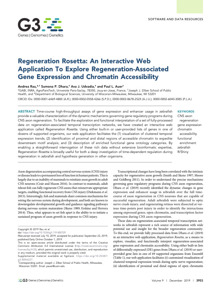 Rau Et Al 2019 - Regeneration Rosetta - An Interactive Web Application To Explore Regeneration ...