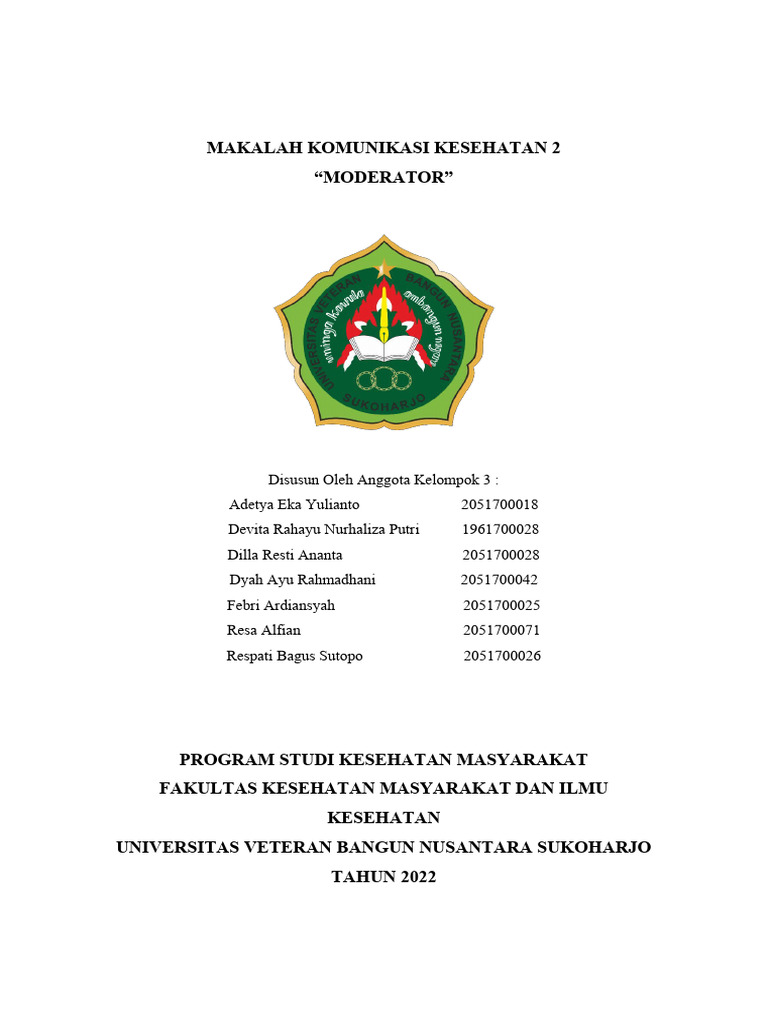 Peran dan Tugas Seorang Moderator | PDF