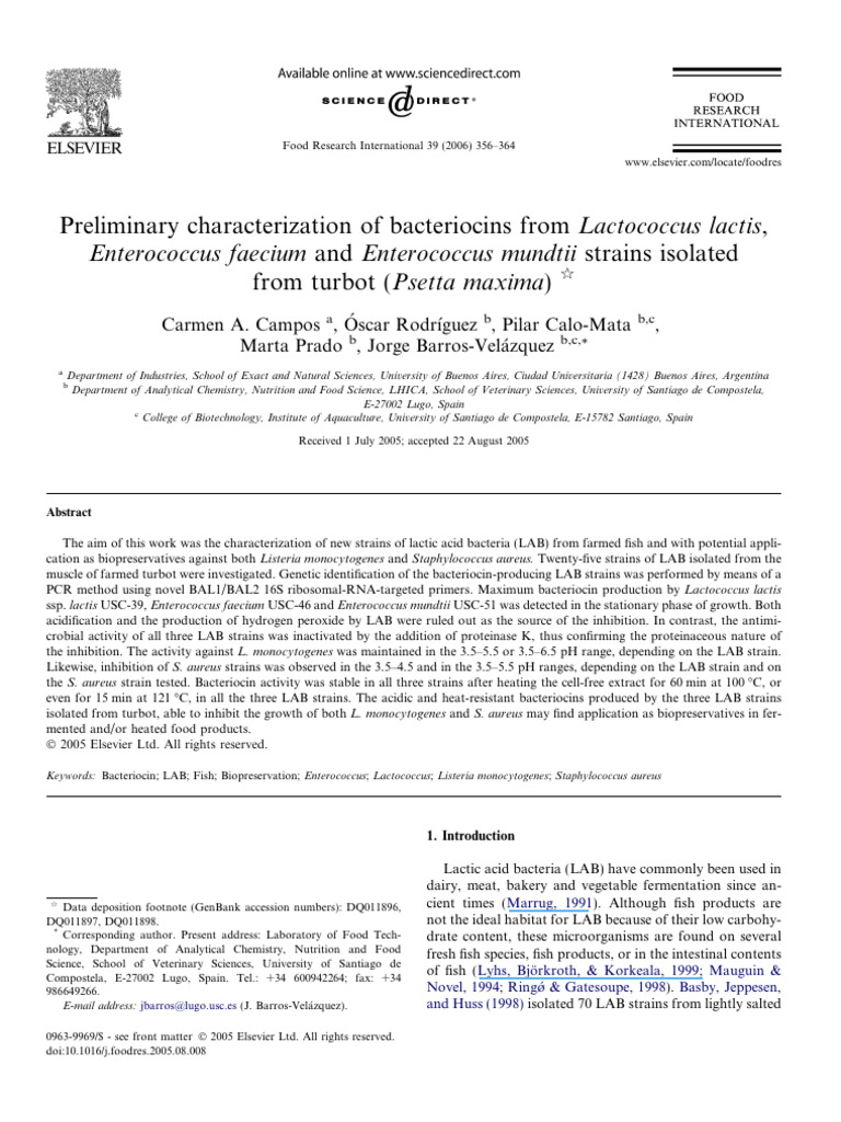 Preliminary Characterization of Bacterio | PDF | Polymerase Chain Reaction | Biology