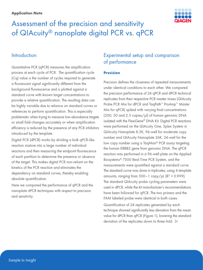 QPRO-5492 AN QPCR Vs DPCR 1123 WW | PDF