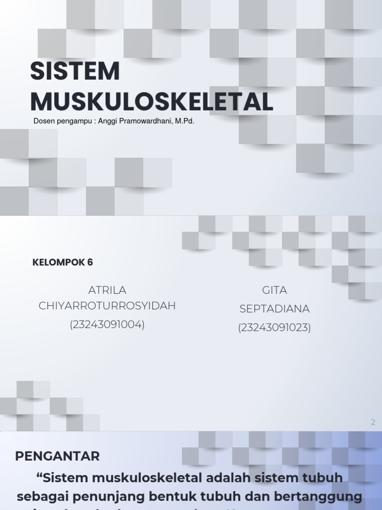 Sistem Muskuloskeletal | PDF