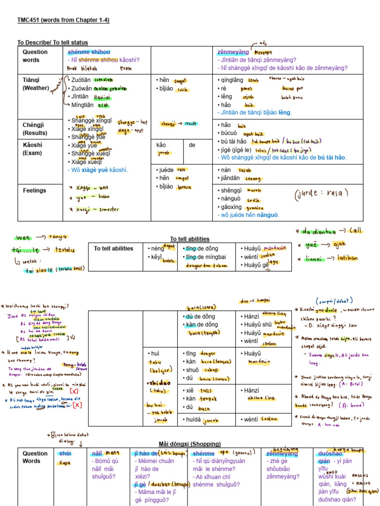 TMC451 Ujian Mendengar Revision 20214 | PDF