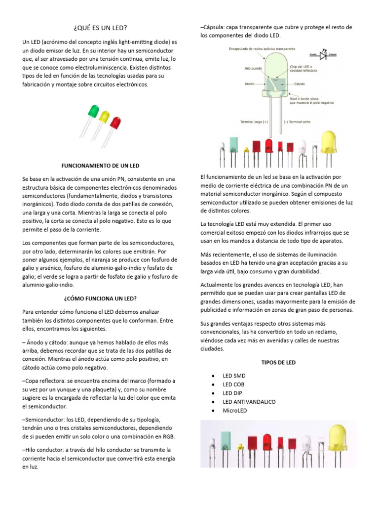 QUÉ ES UN LED | PDF