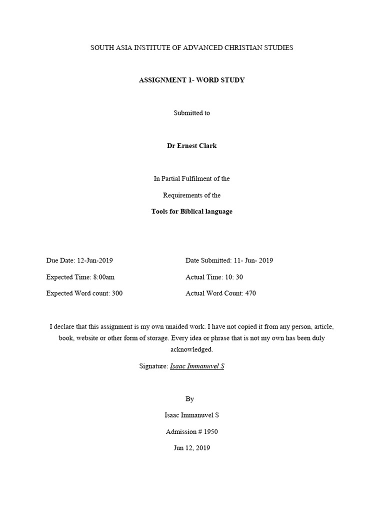 Word Study On Hesed | PDF | Religion & Spirituality