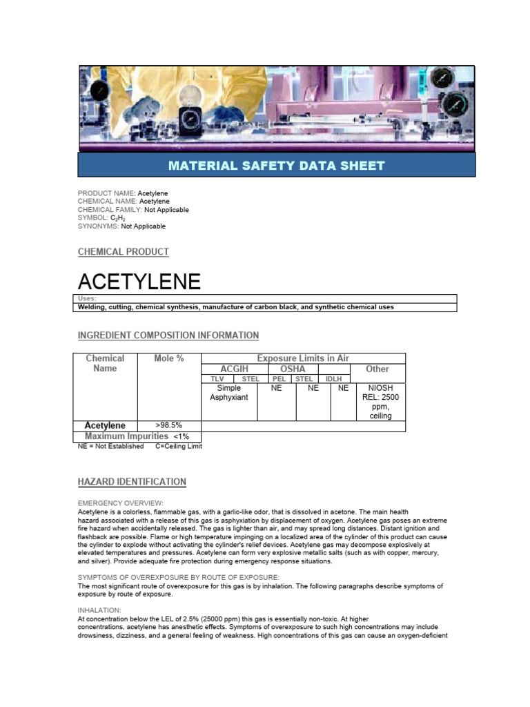 Acetylene | PDF