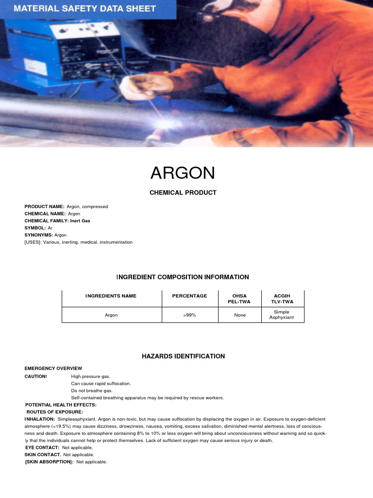 Argon | PDF | Argon | Phases Of Matter