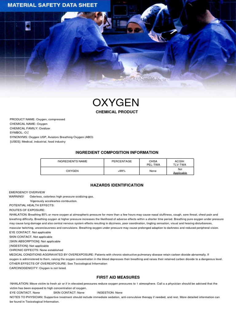 Oxygen | Download Free PDF | Oxygen | Breathing