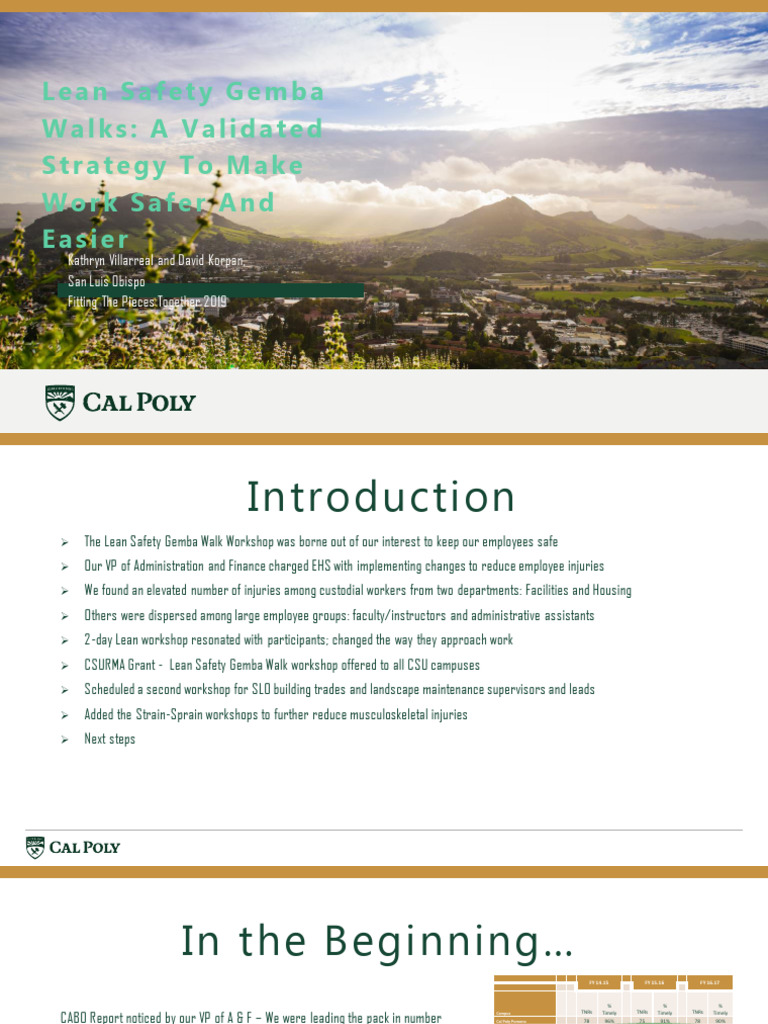 Lean Safety Gemba Walks | PDF