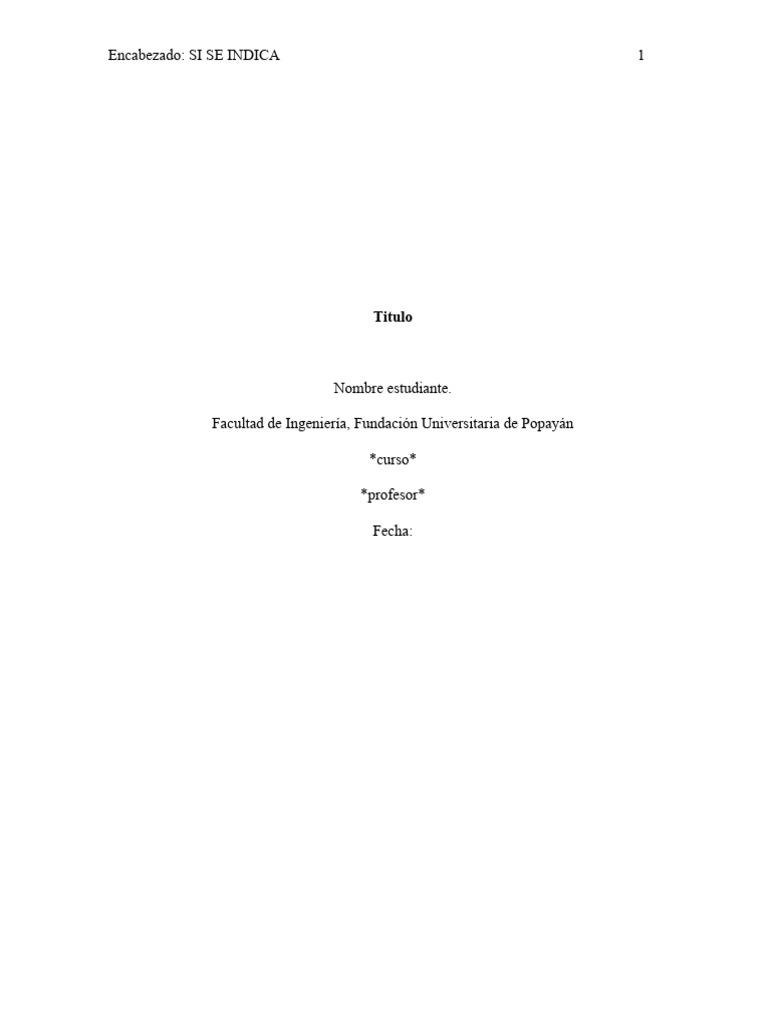 Plantilla Apa 7a | PDF