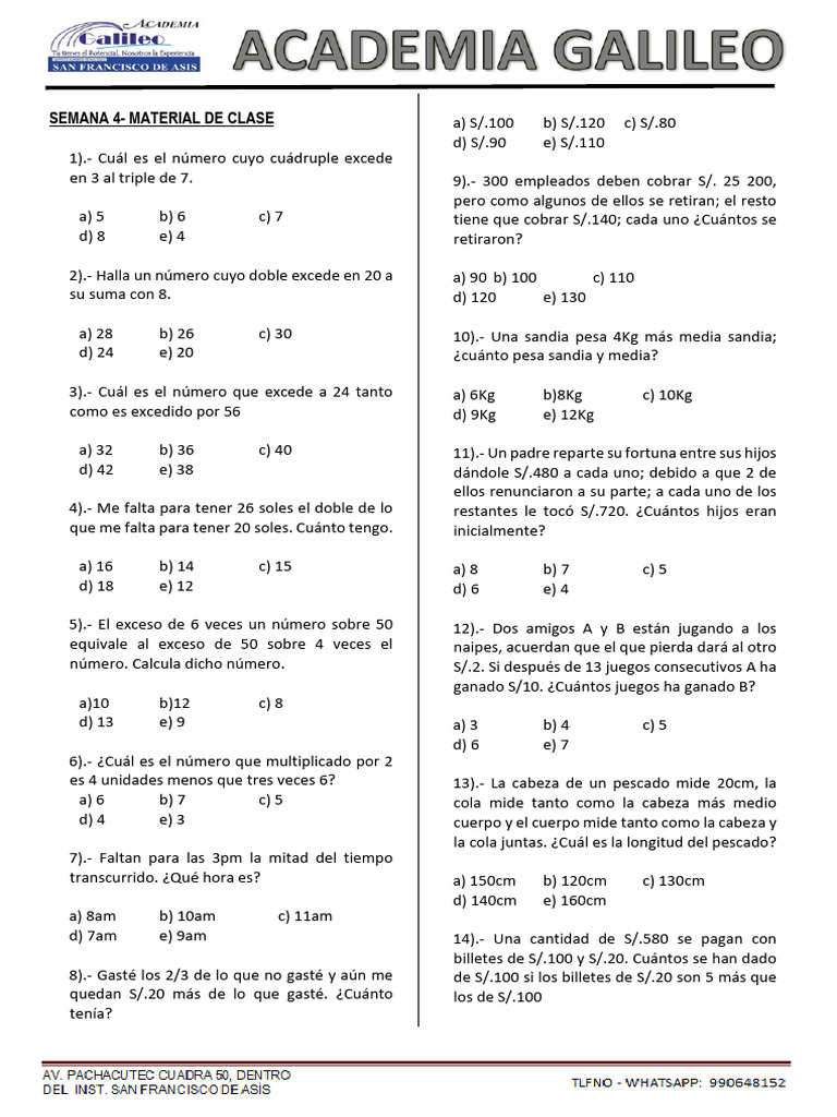 S4 Coar Ejercicios | PDF