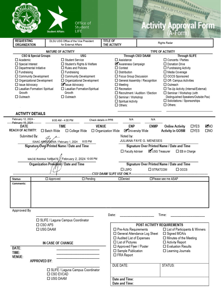 Rights Radar - A-Form | PDF