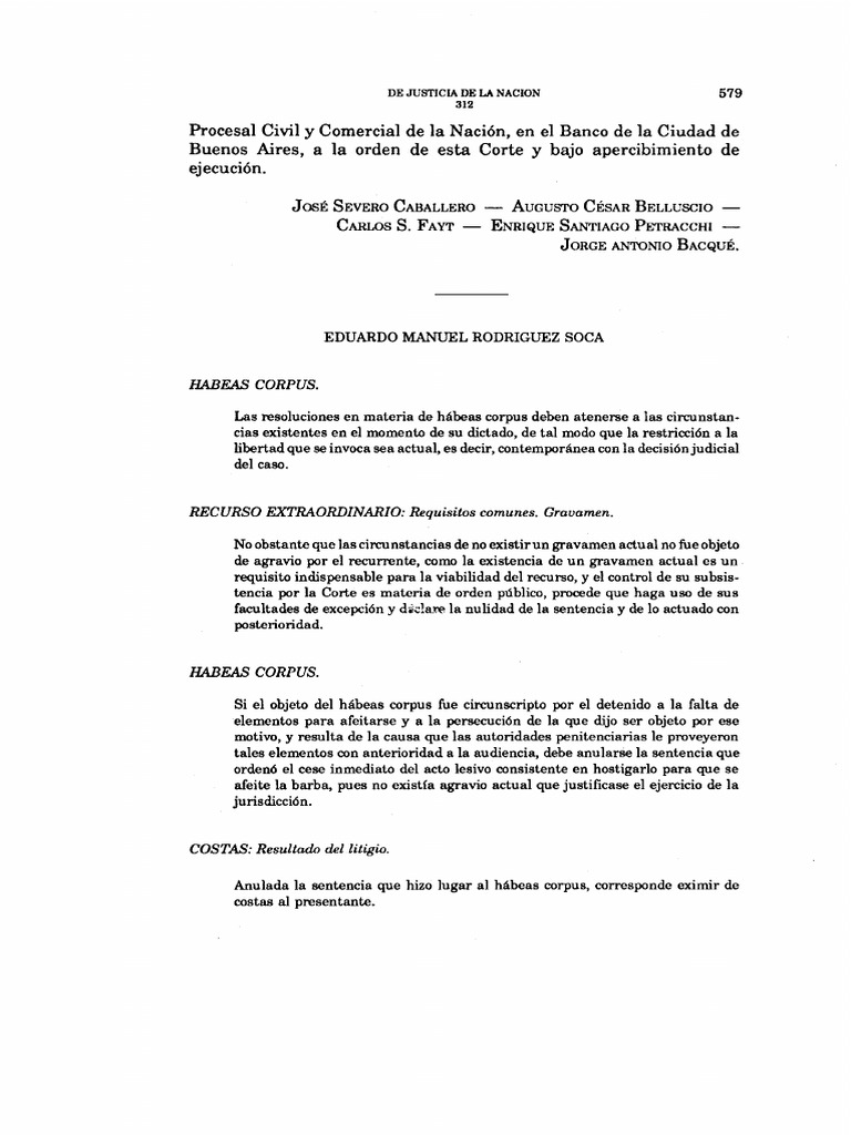 Fallo Rodriguez Soca | PDF