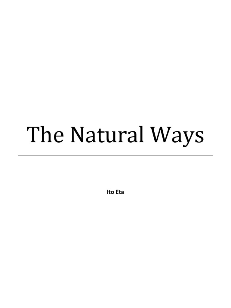 The Natural Ways | PDF | Consensus Decision Making | Cooperative