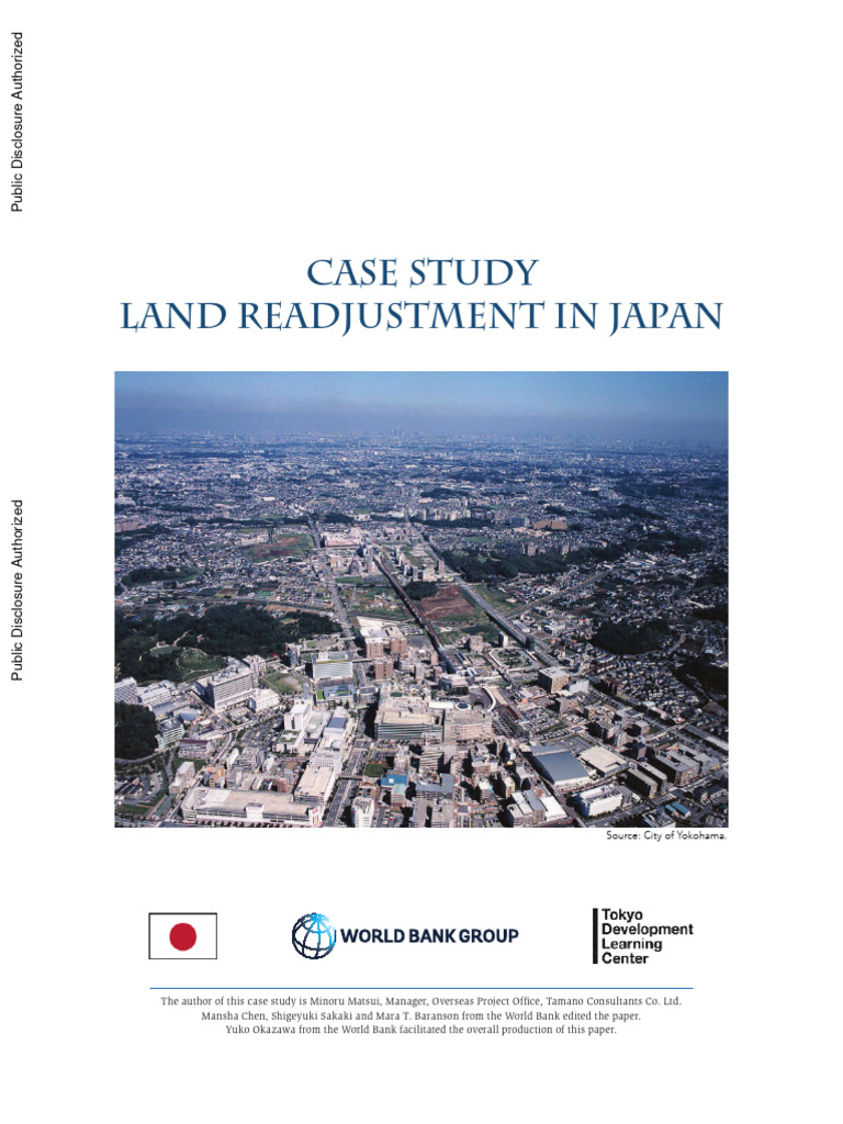 Land Readjustment in Japan Case Study | PDF