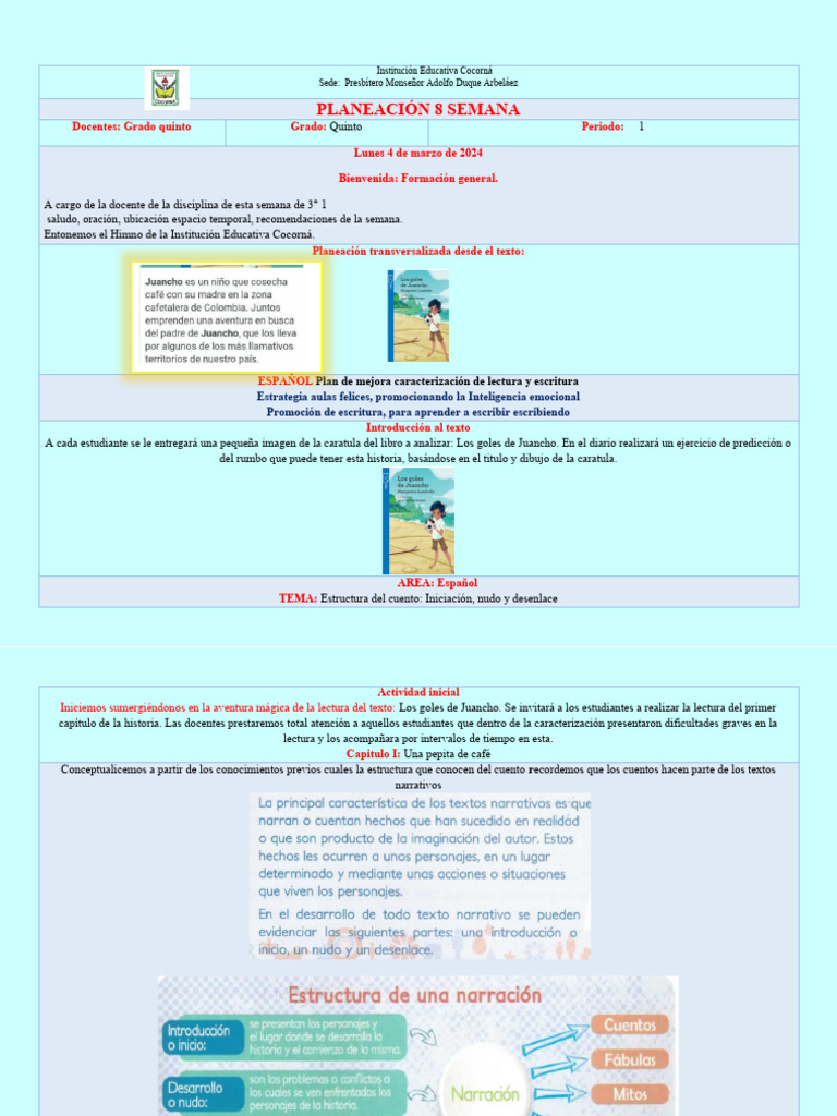 8 - Semana Planeacion | PDF