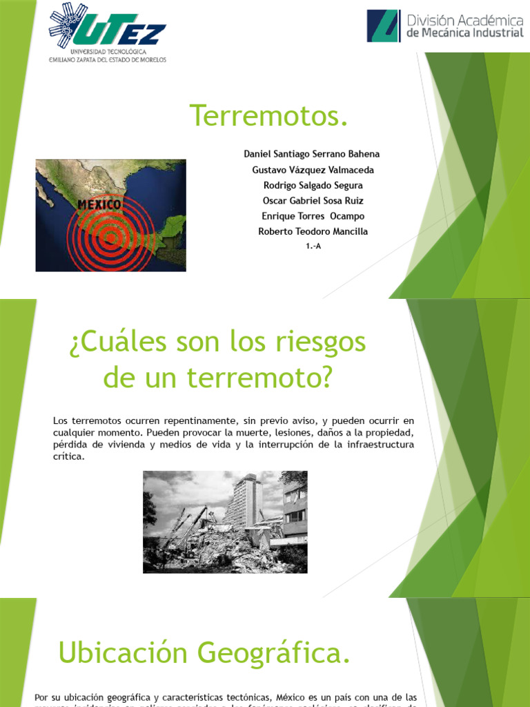 Terremotos Equipo 2 | PDF | Temblores | Riesgo