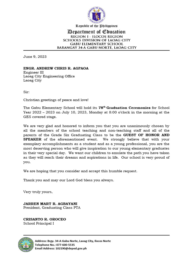 Letter_guest speaker | PDF