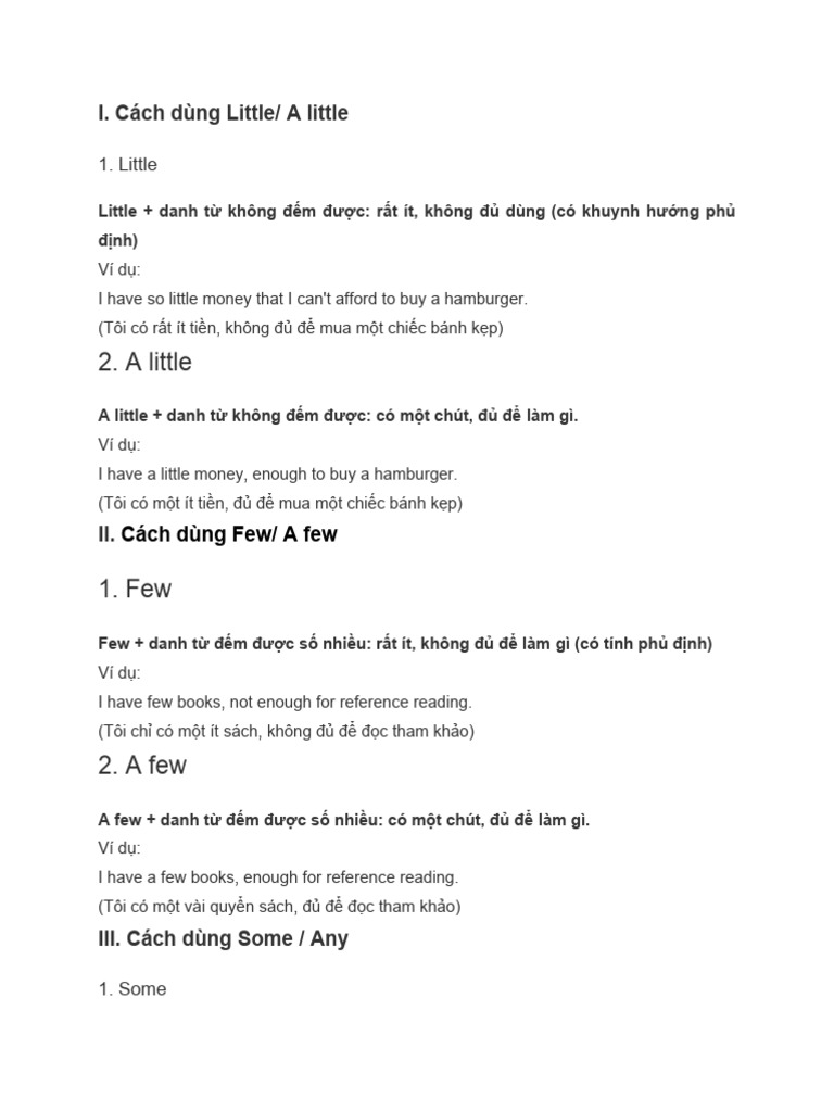 Usage of Quantity Words in English | PDF | Language Arts & Discipline