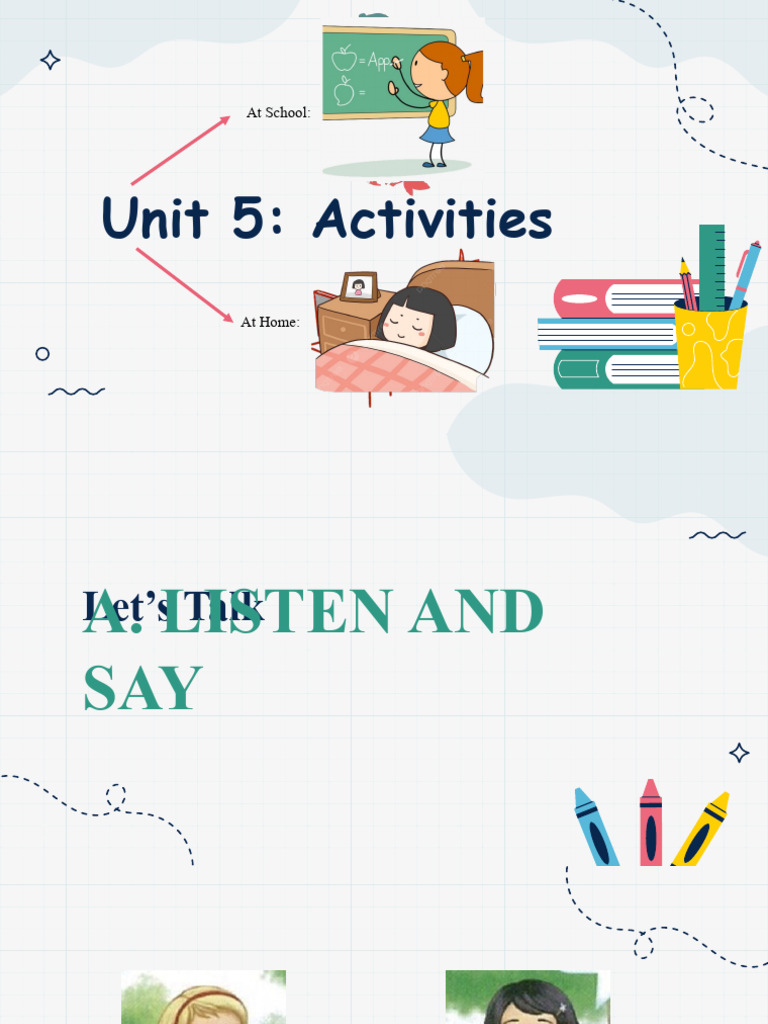 School and Home Activities Guide | PDF | Workweek And Weekend