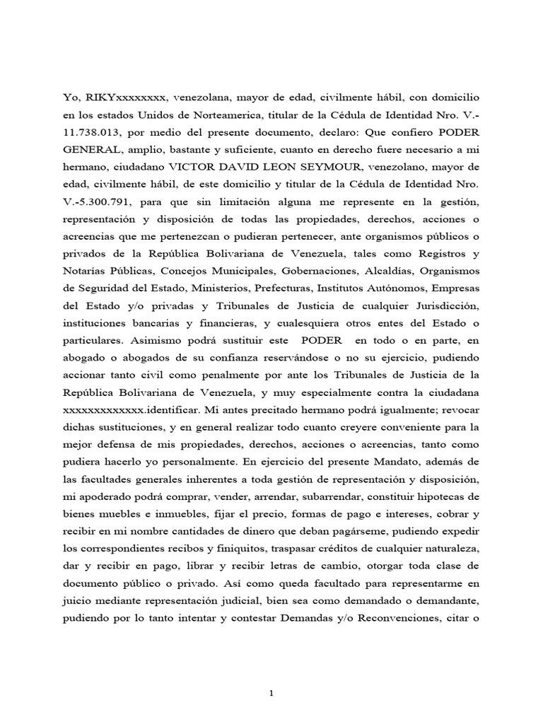 Poder General Victor Leon | PDF