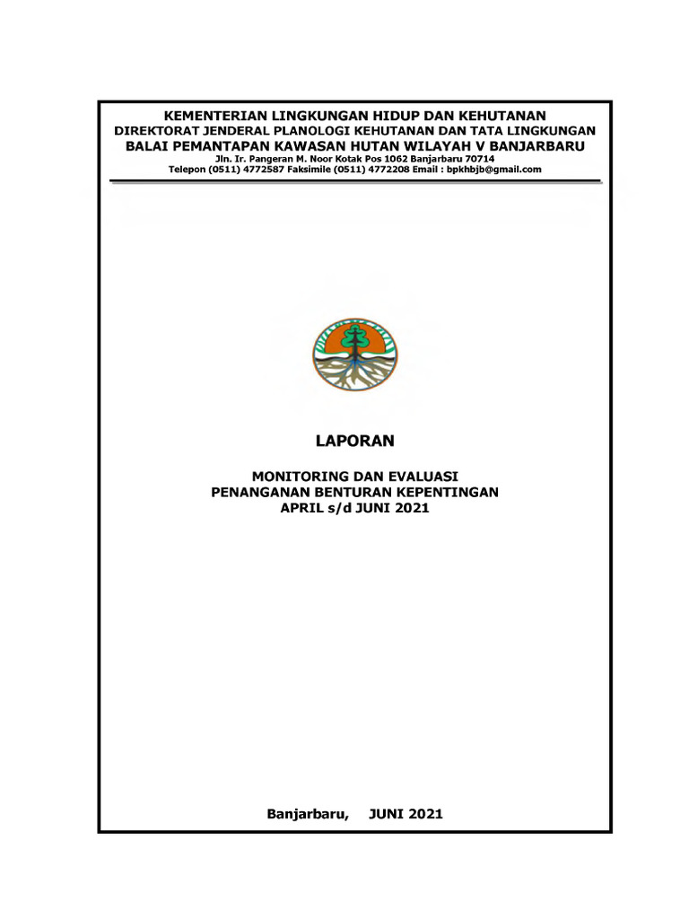 Laporan Benturan Kepentingan BPKH V | PDF