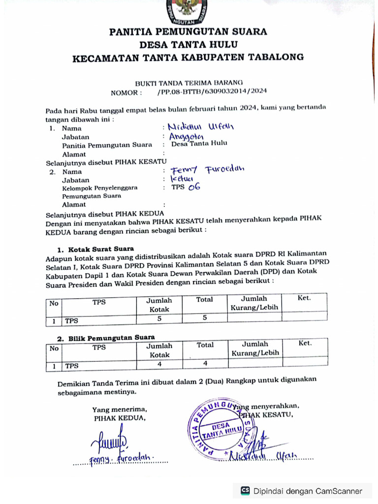 BTTB TPS 06 Tanta Hulu | PDF