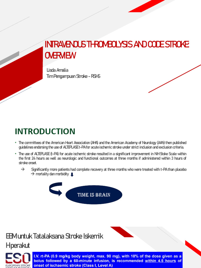 Trombolisis Dan Code Stroke | PDF