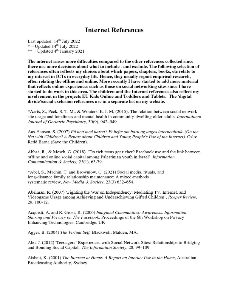 Citing Internet Refs | PDF