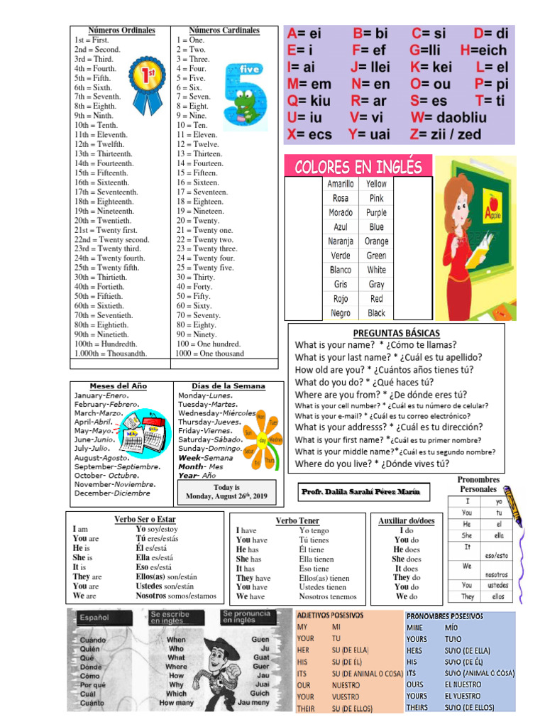 Vocabulario Básico Pdf
