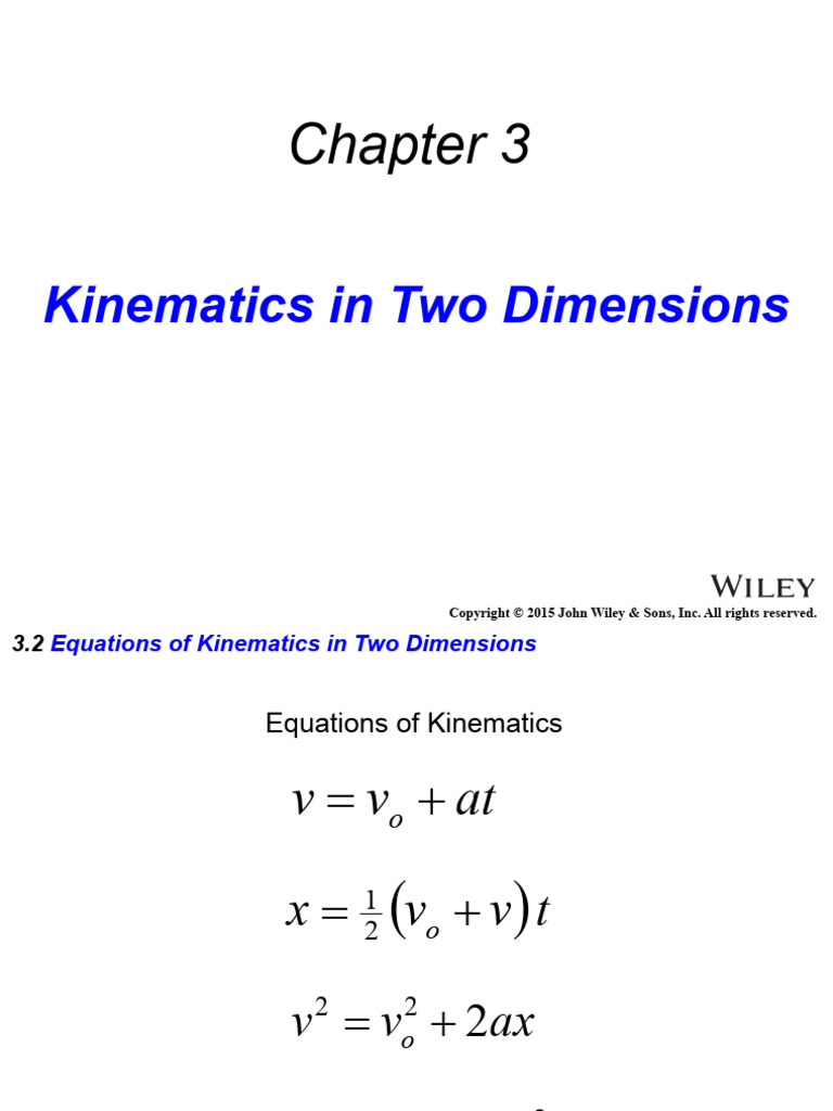 Kinematics in 2D | PDF