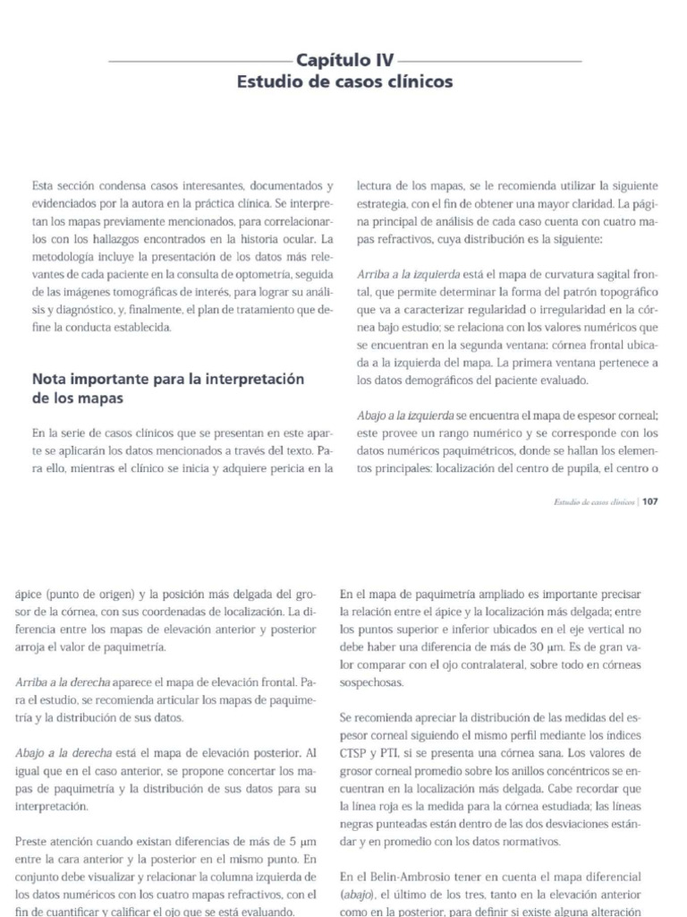 Estudio de Casos Clinicos Topografia Corneal | PDF