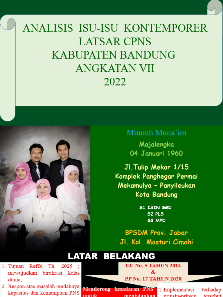 Analisis Isu Kontemporer Muh 2019 | PDF