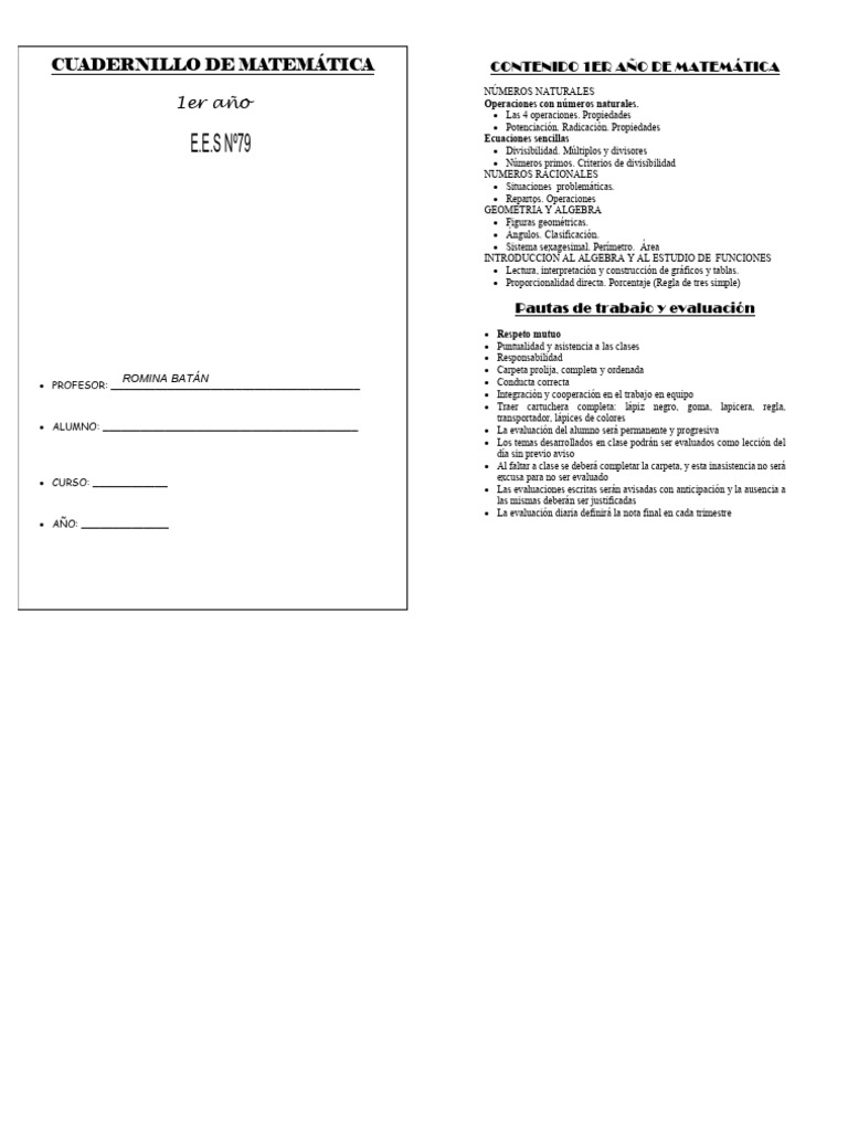 Cuadernillo Final 1ro 79 | PDF | Multiplicación | División (Matemáticas)