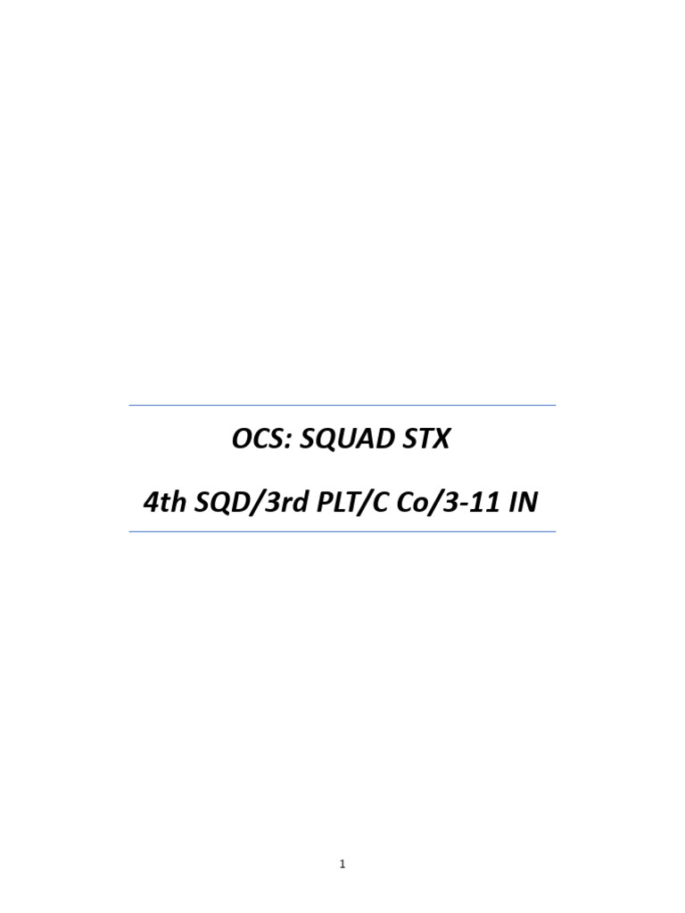 SQD STX | PDF