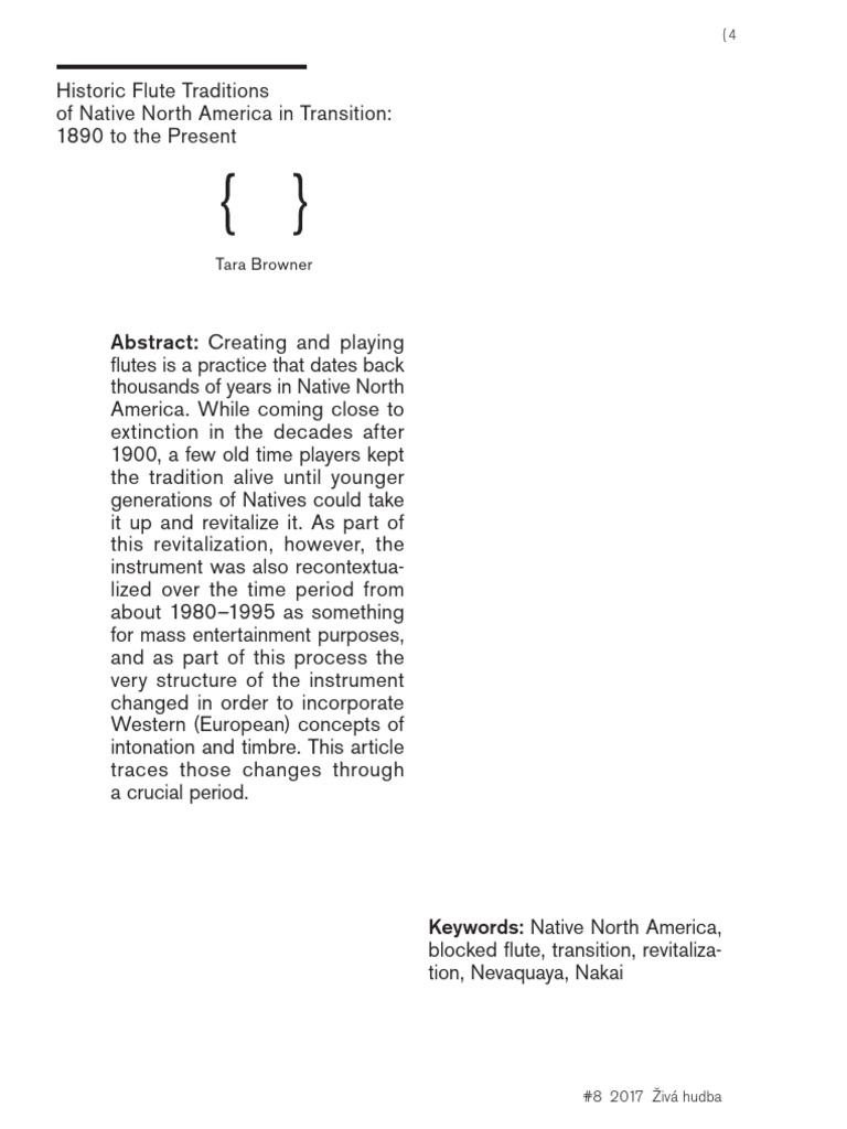 Native American Flute Evolution | PDF