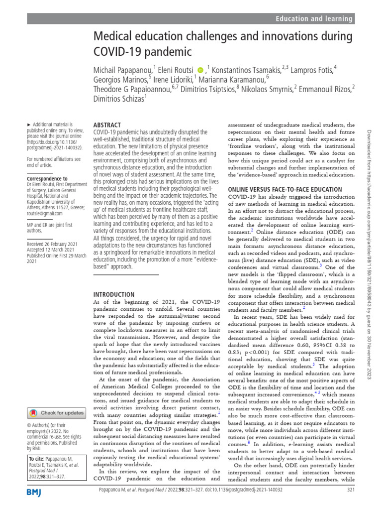Postgradmedj 98 321 | PDF | Distance Education