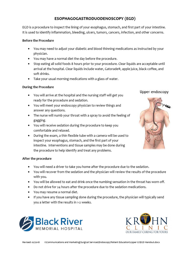 EGD Handout | PDF