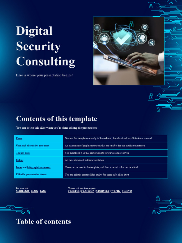 Digital Security Consulting by Slidesgo | PDF | Planets In Astrology | Planets