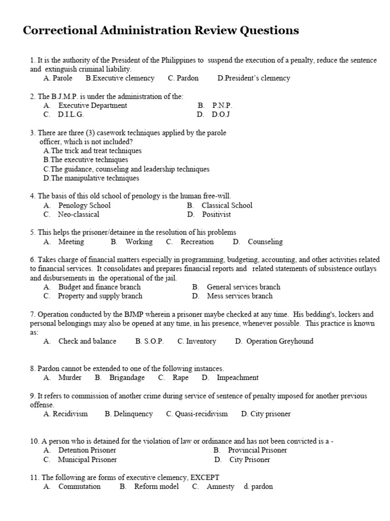 Correctional Administration | PDF | Social Science | Law