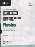 Arihant 46 Years PYQ Physics Sample | PDF