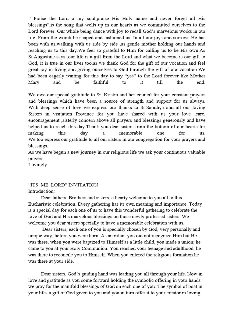 Prayer Service | PDF