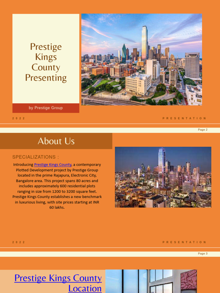 Prestige Kings County New Plot Plan | PDF