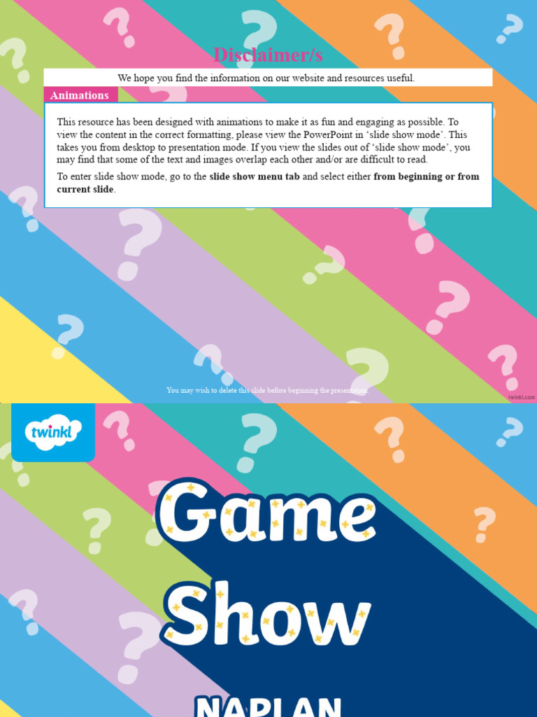 Game Show Quiz | PDF