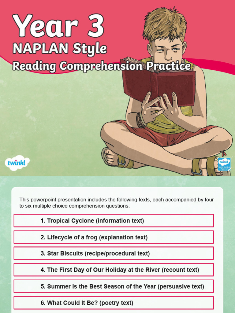 Au L 2549520 Year Three Naplan Style Reading Practice Ver 2 | PDF ...
